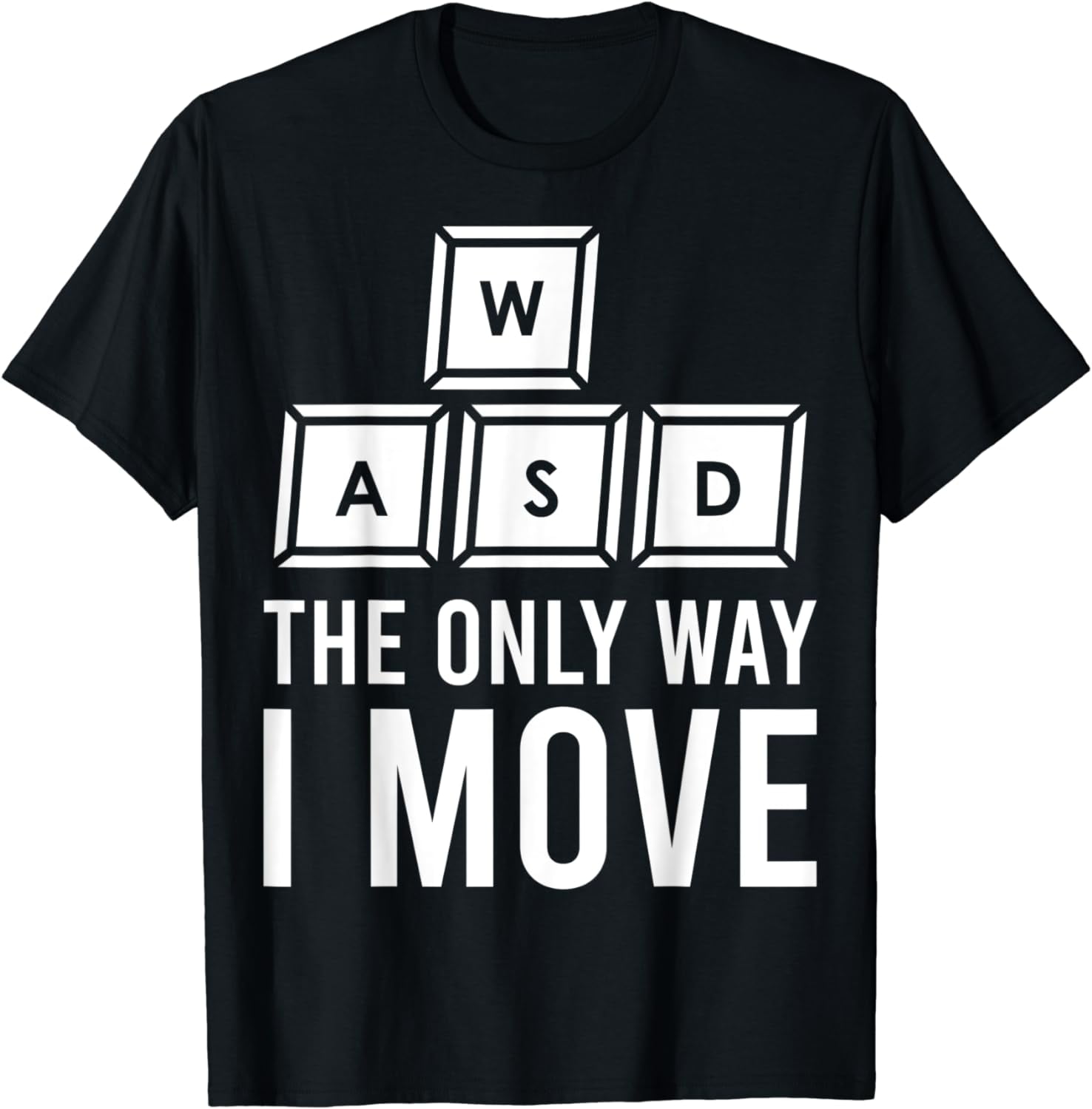 WASD I Computer Keyboard Gamer T-Shirt - Walmart.com