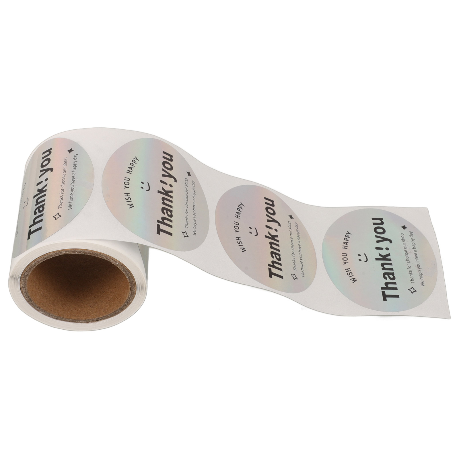 WASHWEPE 1 Roll Copper Plate Adhesive Thank You Label Sticker For ...