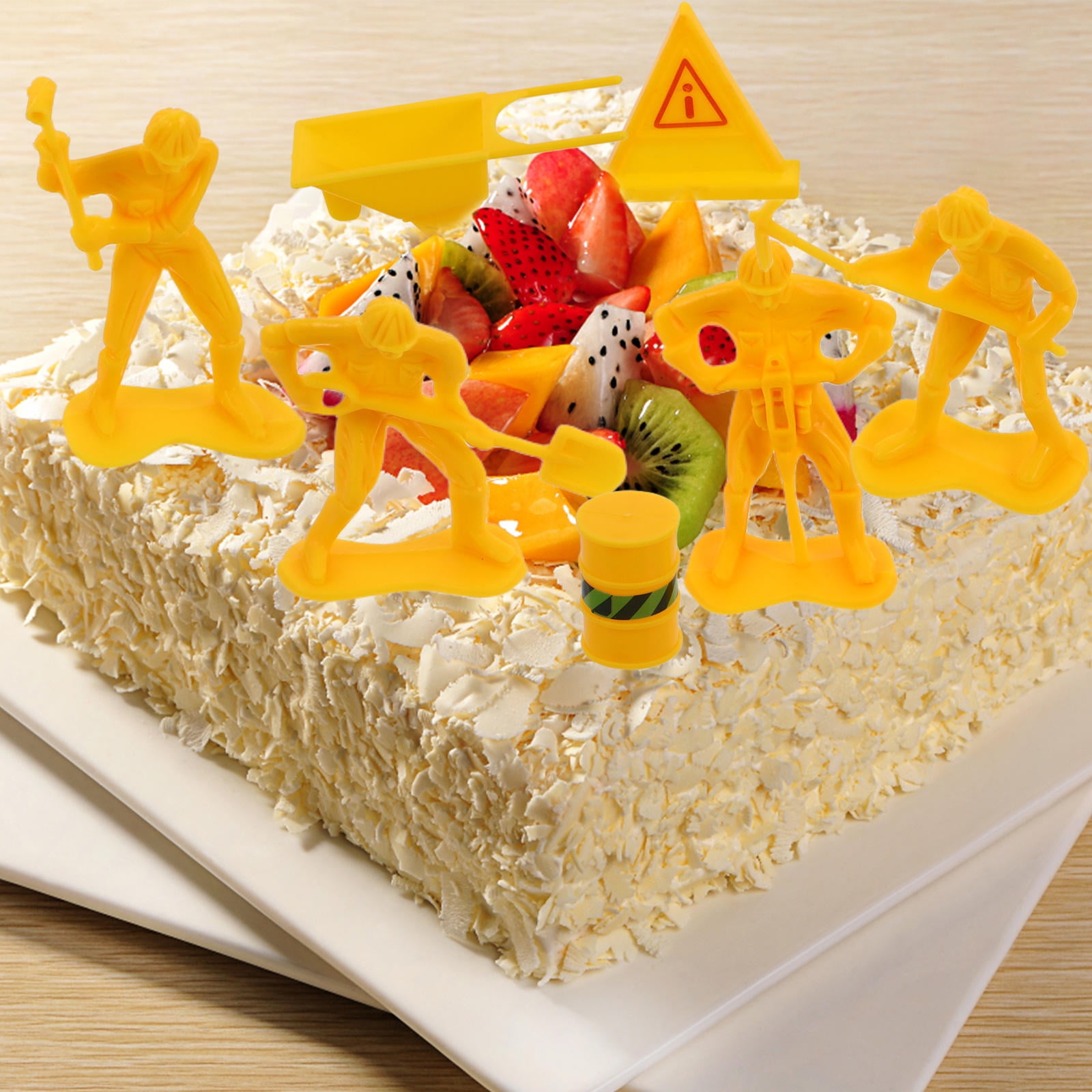 WASHWEPE 1 Set Realistic Mini Construction Worker Figures Plastic ...