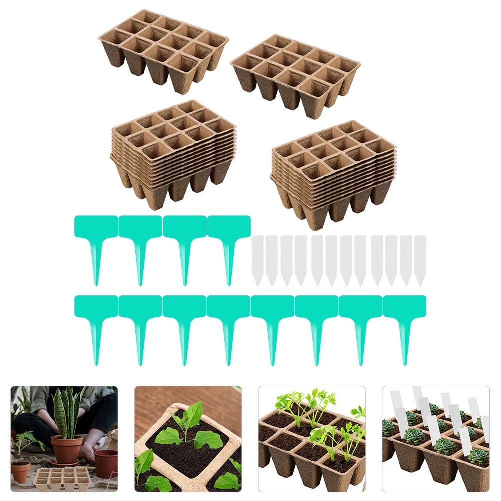 WASHWEPE 1 Set of Seedling Cups Assorted Color for Vegetable Garden ...