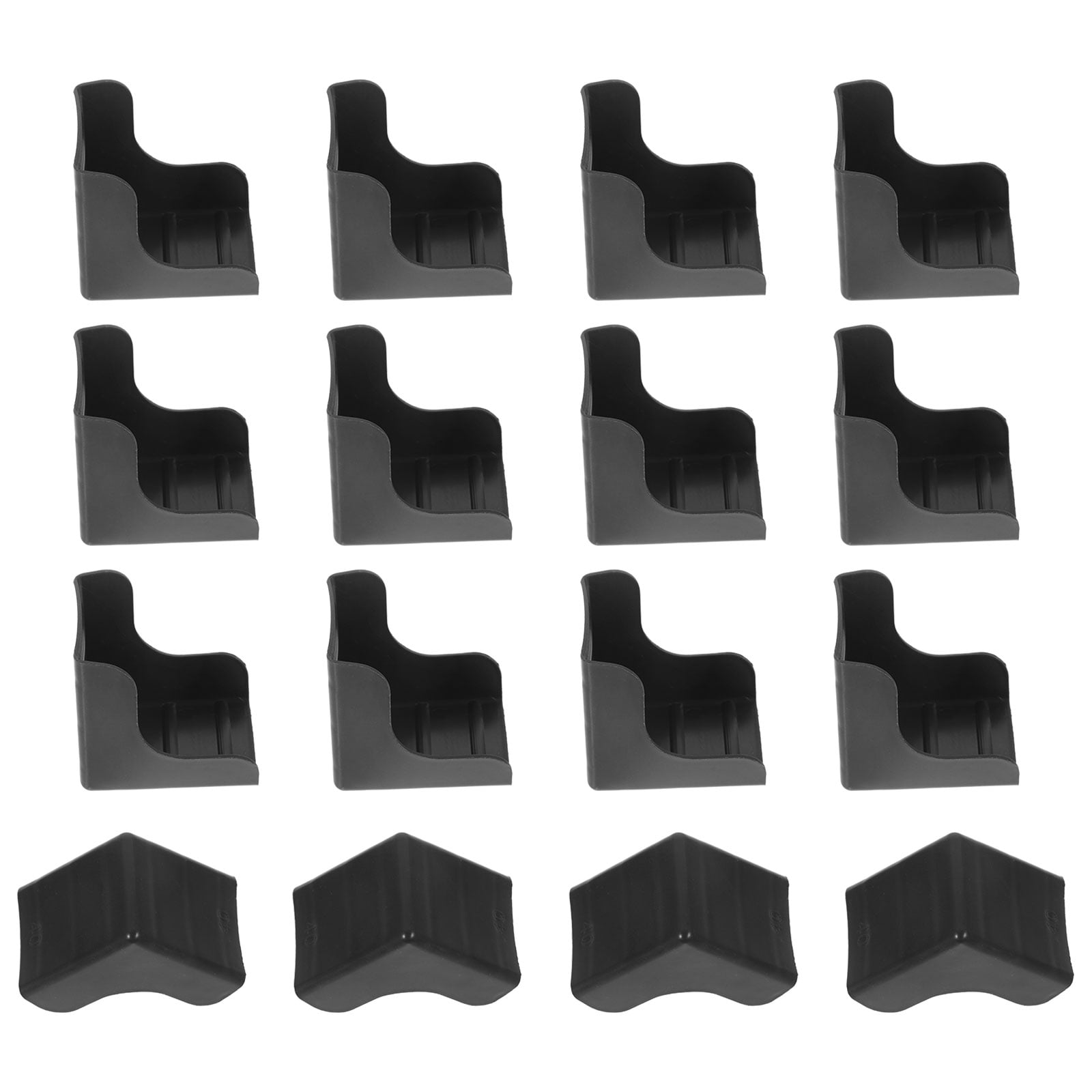 WASHWEPE 100Pcs Safety Corner Guards L-Shaped Black for Furniture and ...