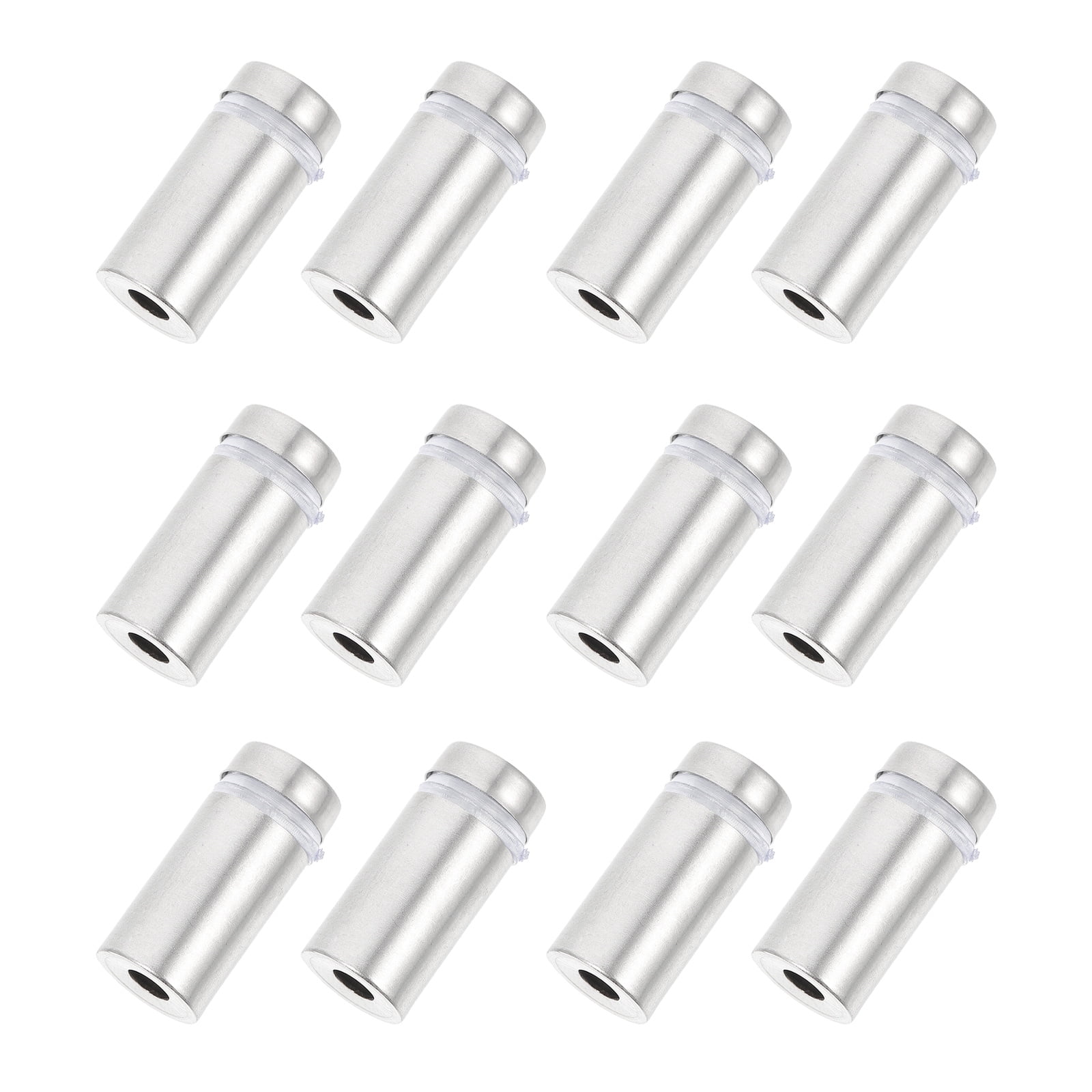 WASHWEPE 12Pcs Glass Panel Standoffs Compact Size Sign Holder Stainless ...
