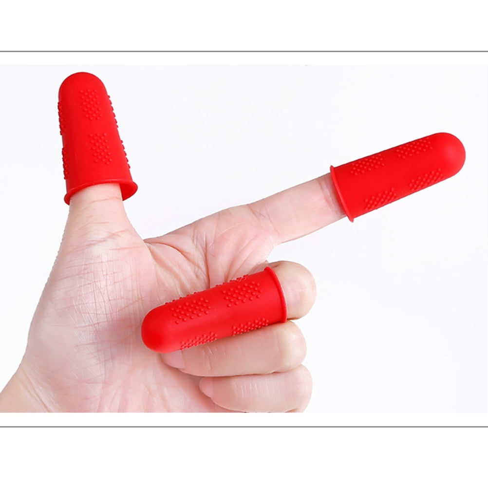 WASHWEPE 15 Pcs Red Silicone Finger Cover for Heat Insulation - Walmart.com