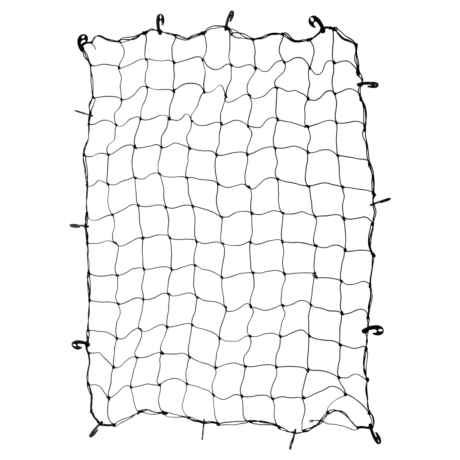 WASHWEPE 1Pack Black Rubber Car Roof Luggage Net for Pickup Truck and ...