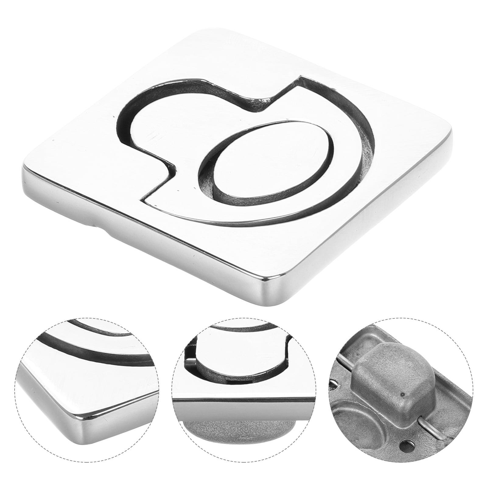 WASHWEPE 1Pack Boat Hatch Latches Square Flush Pull for Marine Use in ...