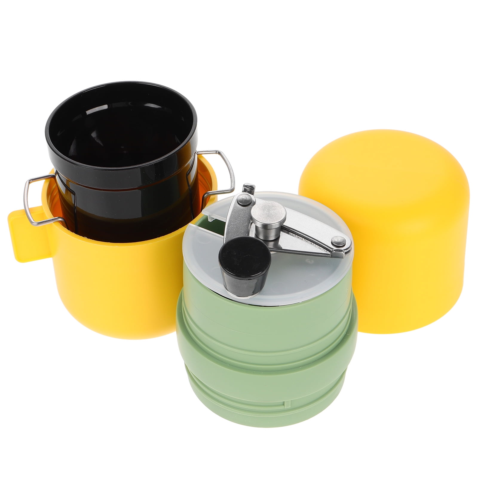 WASHWEPE 1Pack Coffee Bean Mill Grinder Yellow Compact Portable Design ...