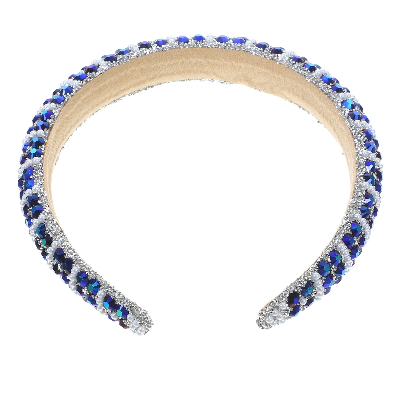 WASHWEPE 1Pack Formal Headbands for Women Blue Color Plastic and ...