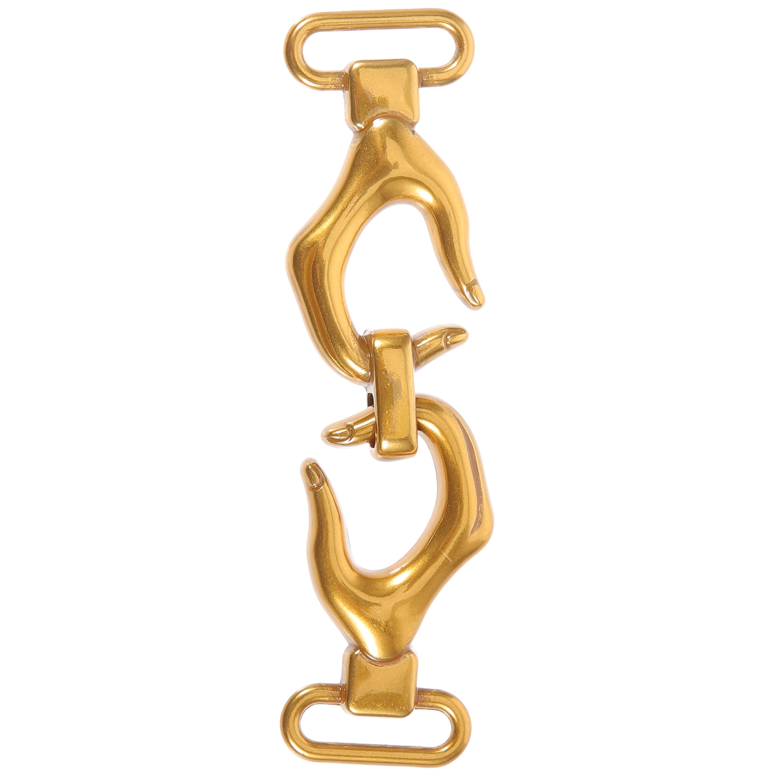 WASHWEPE 1Pack Golden Rectangular Metal Toggle Buckle for Sew On ...