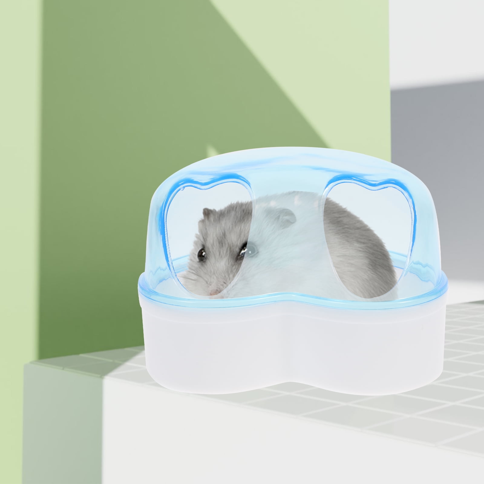 WASHWEPE 1Pack Heart Shape Pet for Hamsters and Rats with a Half ...