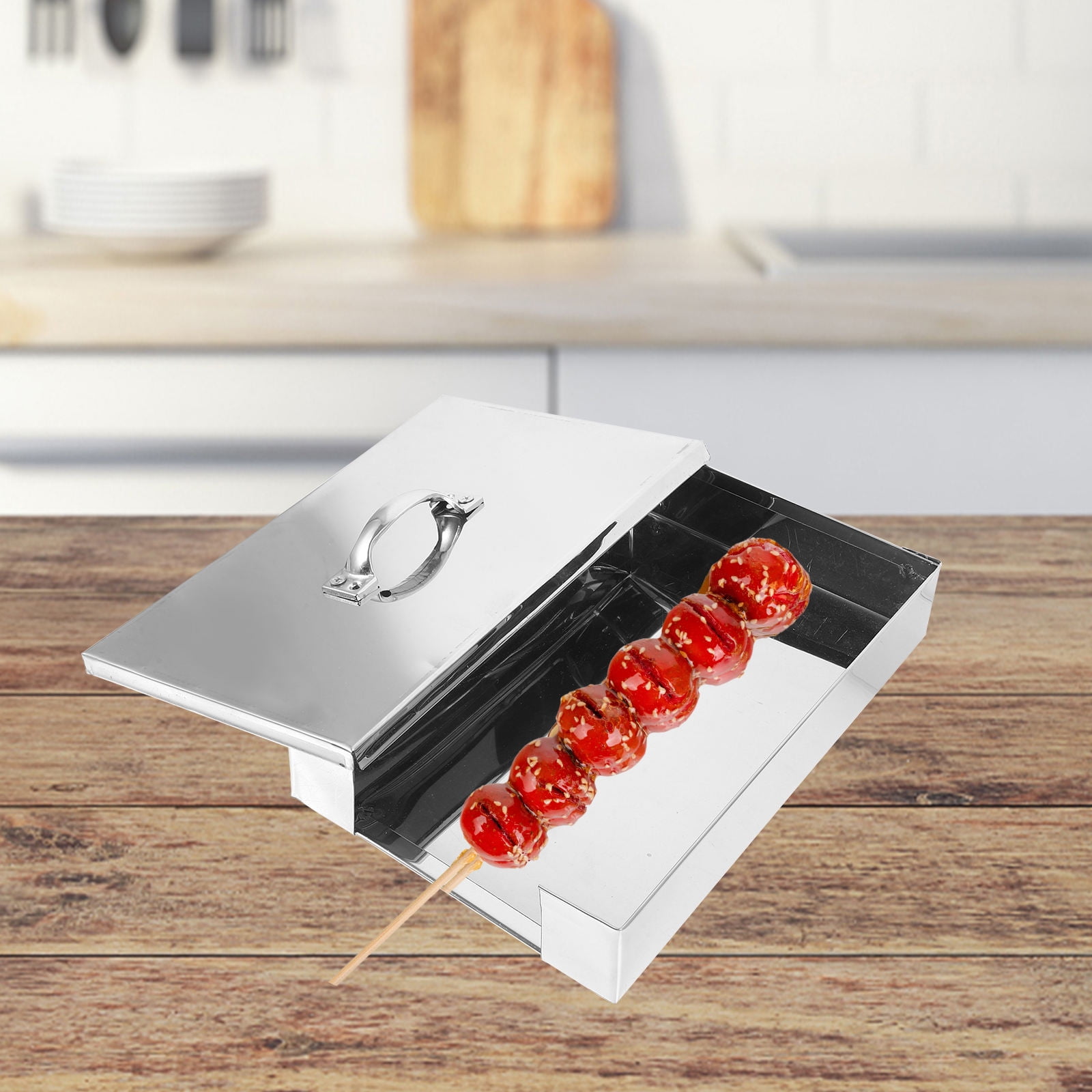 WASHWEPE 1Pack Large Capacity Tanghulu Rice Paper Holder Silver ...