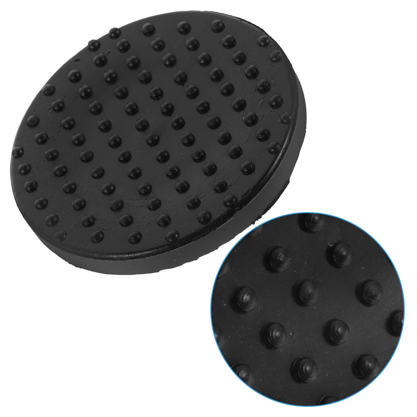 WASHWEPE 1Pack Rubber Jack Foot Pad 9.5X9.5X0.4In Stability Support ...
