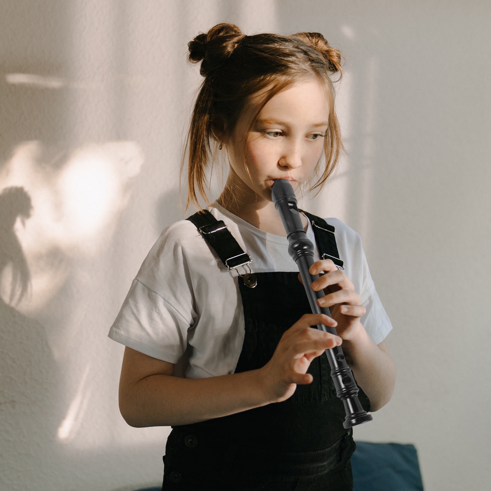 WASHWEPE 1Pack Soprano Recorder for Kids Beginners ABS Material Music Learning Modern Design ...