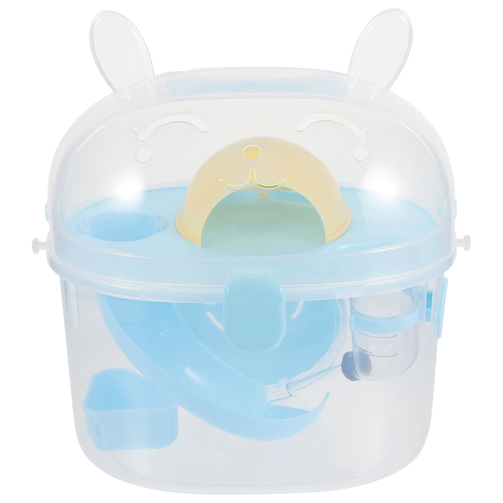 WASHWEPE Travel Portable Hamster Case Pet Hamster Carrier Sky-Blue ...