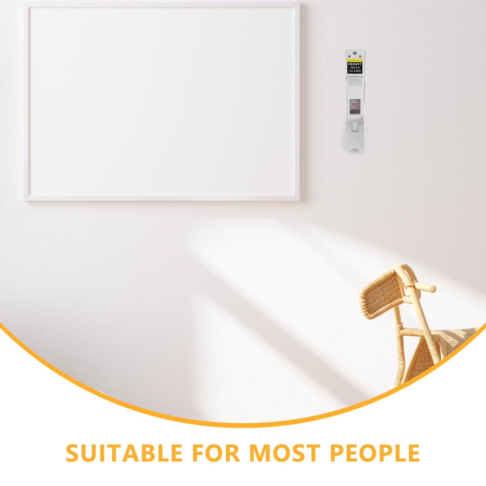 WASHWEPE 1Pack Wall Mounted Stadiometer Height Meter Accurate ...