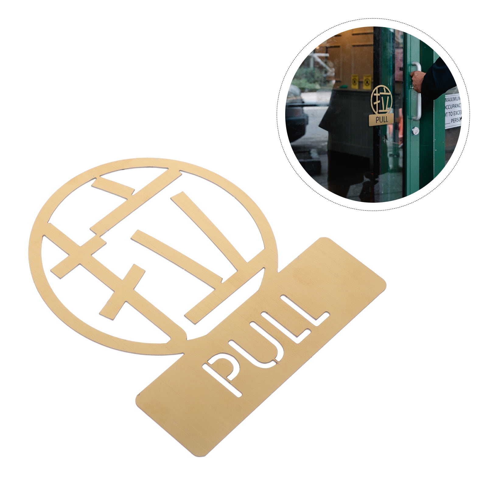 WASHWEPE 1Pc Safety Signage Direction Indication Door Reminder Plate ...