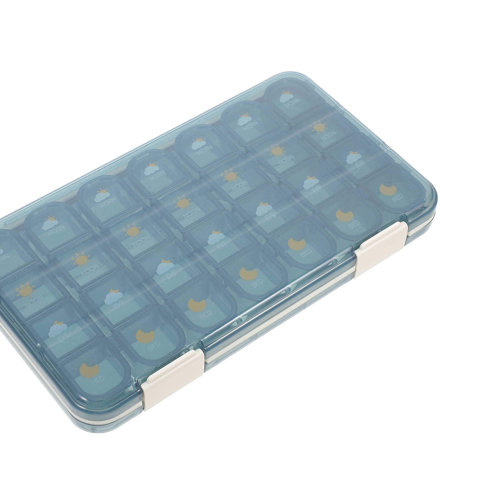 WASHWEPE 1Pcs Blue Medicine Case Tight Seal Travel Friendly Containers ...