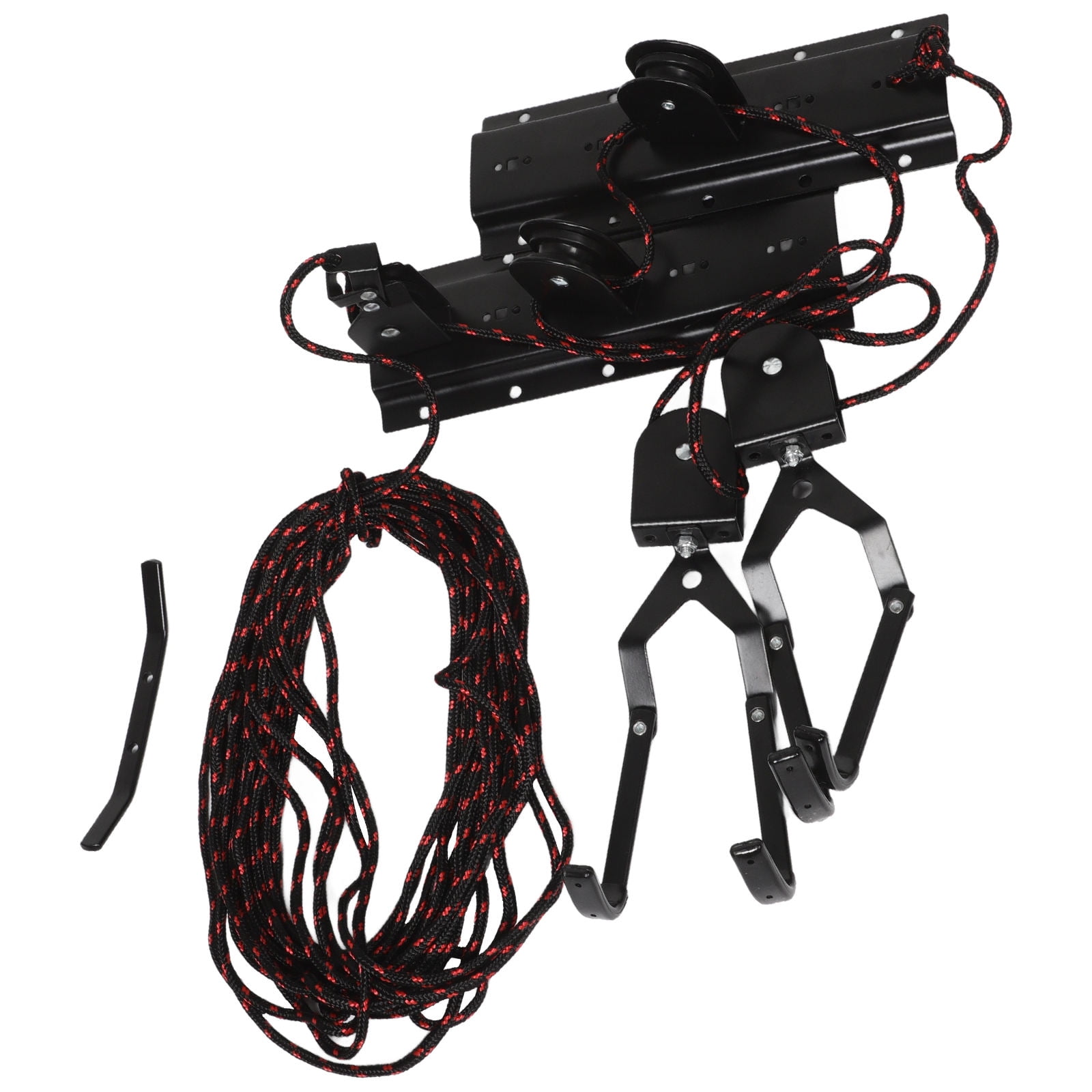 WASHWEPE 1Set Bike Ceiling Hoist Garage Storage Pulley System Black ...