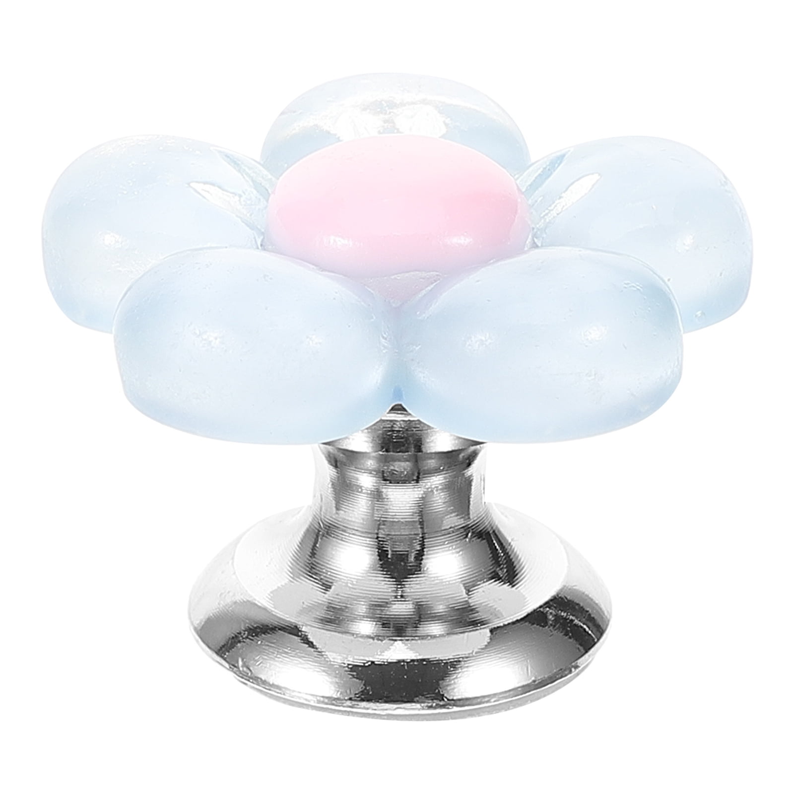 WASHWEPE 1Set Flower Shaped Flush Button Resin Toilet Tank Button ...