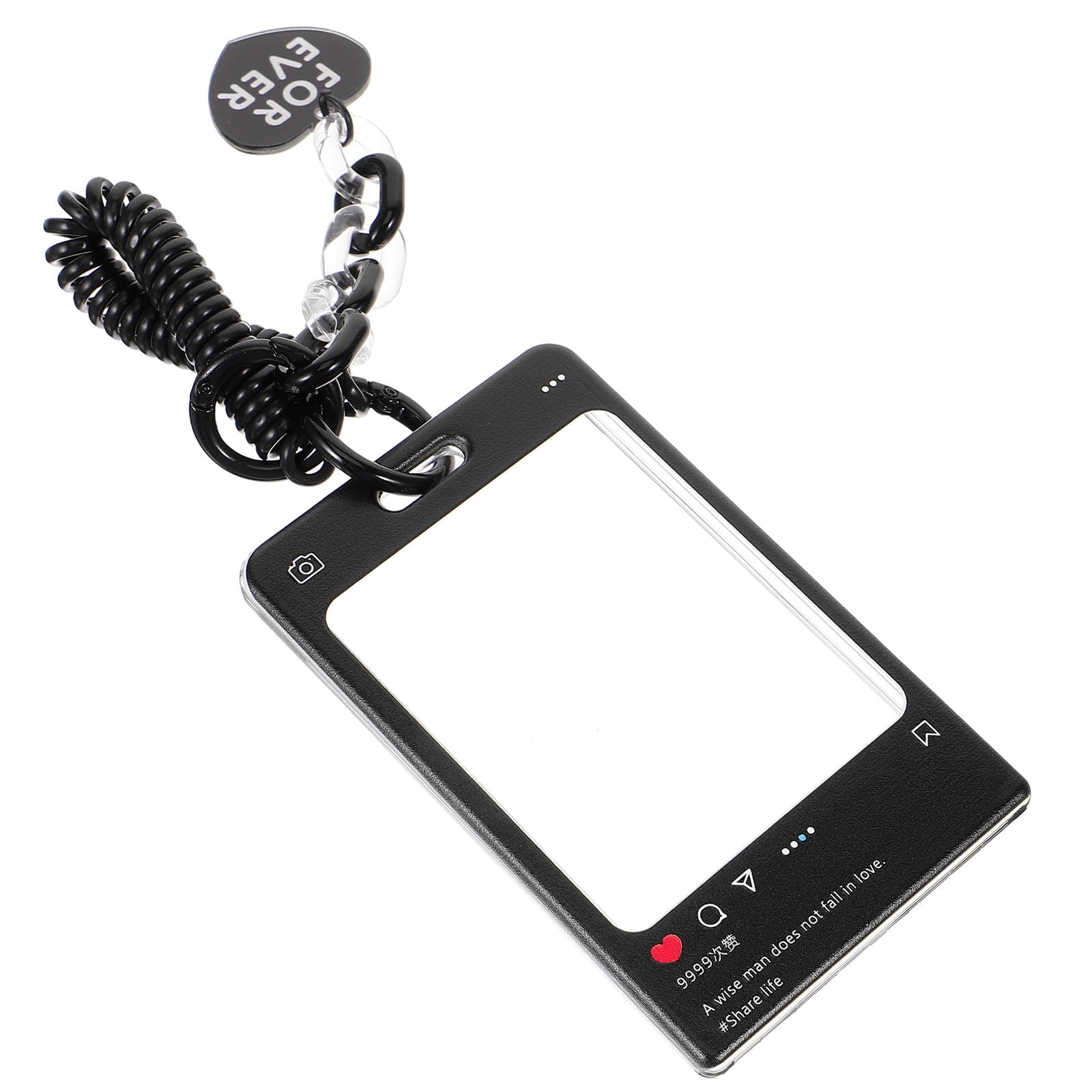 WASHWEPE 1Set ID Card Case Black Acrylic Style Fashion Design for ...