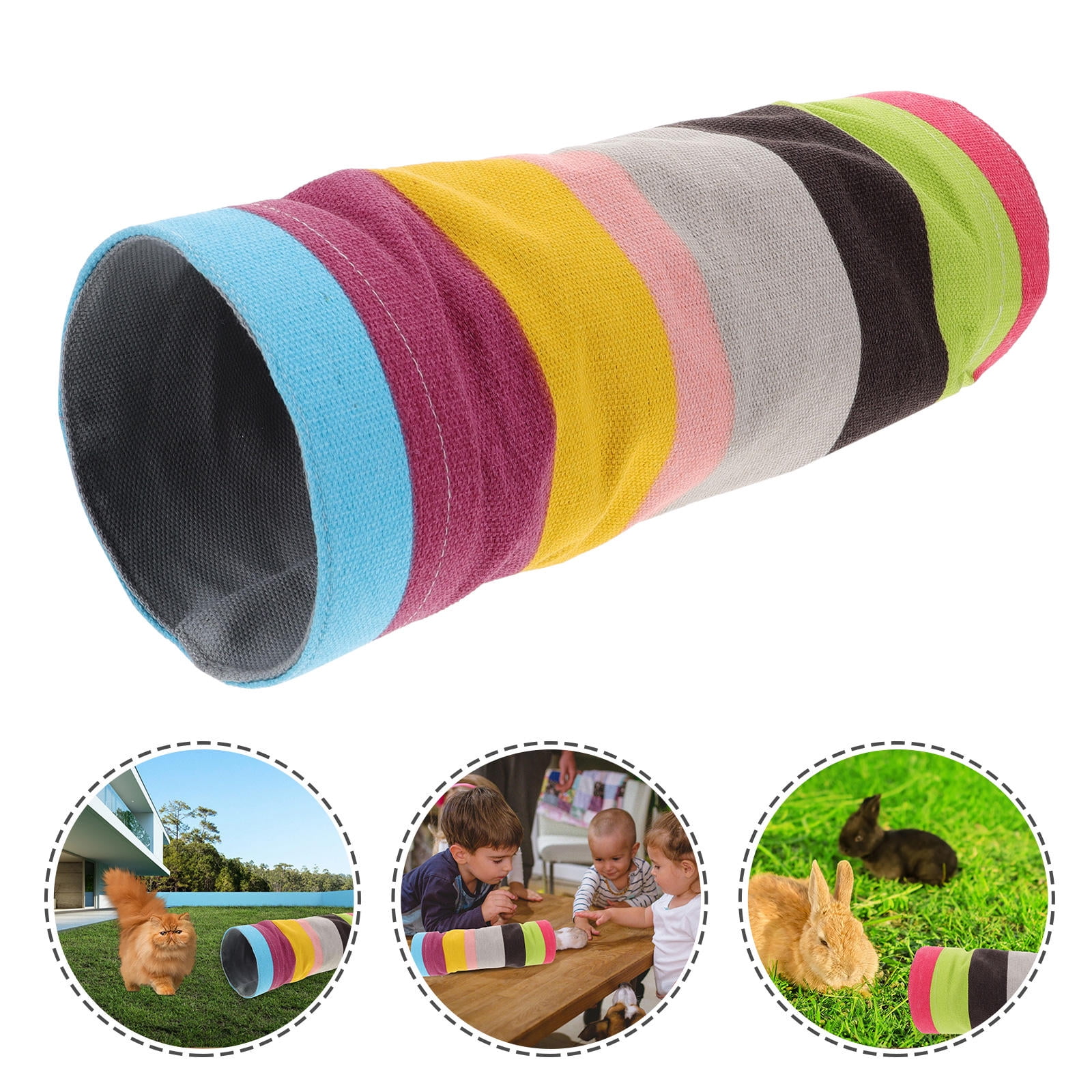 WASHWEPE 1Set Pet Tunnel Assorted Color 30.0X11.0X11.0In Guinea Pig ...