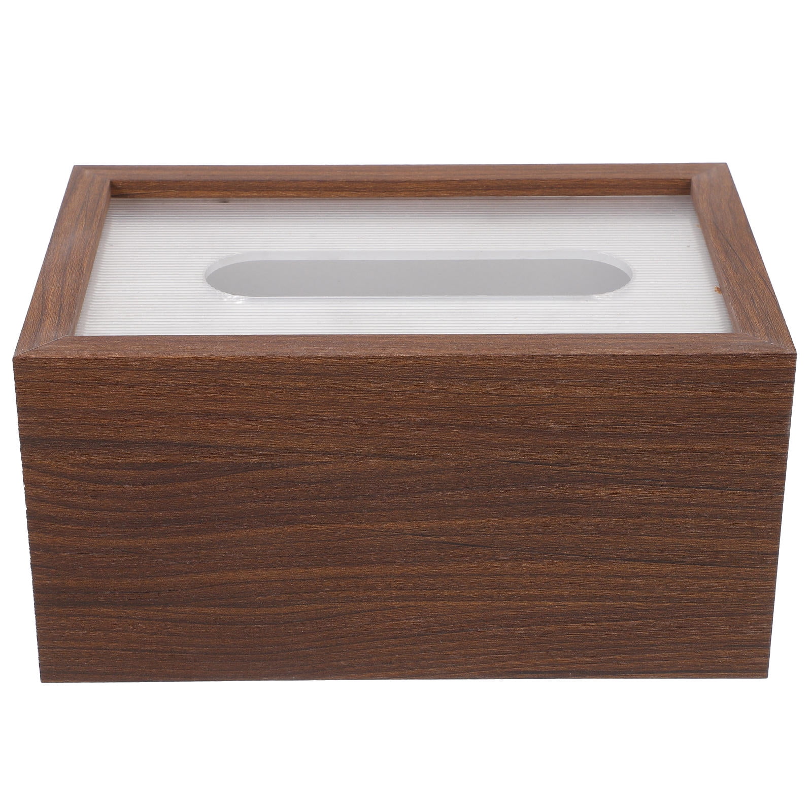 WASHWEPE 1Set Tissue Box Cover Rectangular Wooden Acrylic for Bedroom ...