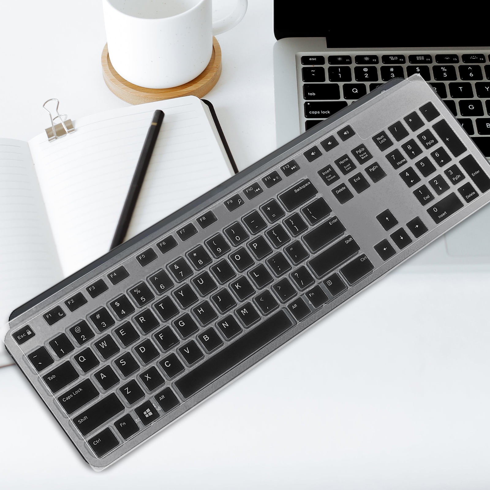 WASHWEPE 1pc Chic Dust Keyboard Protector Cover For Wired Keyboard ...