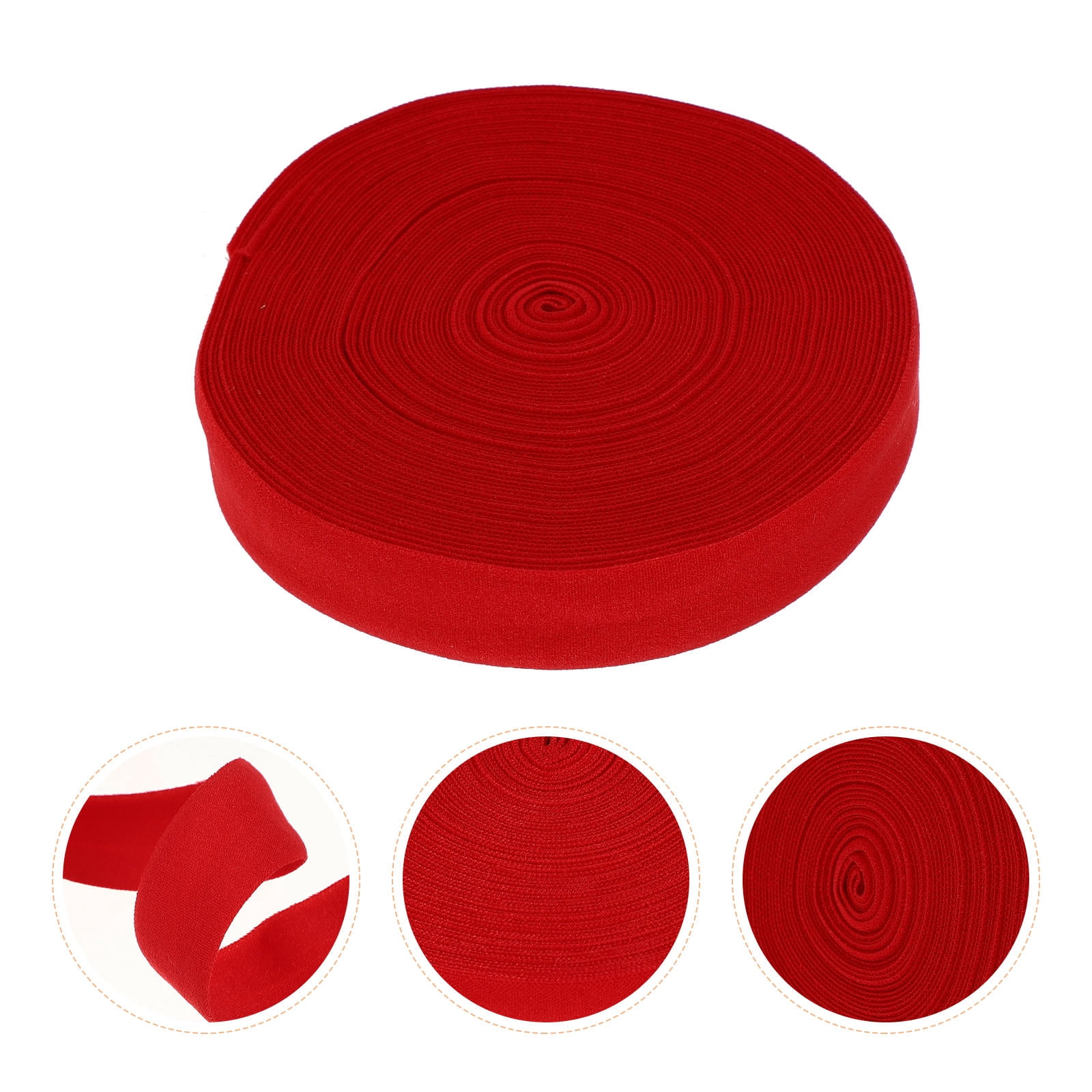 WASHWEPE 2 Rolls High Elasticity Elastic Bands for Sewing Red Color 10 ...