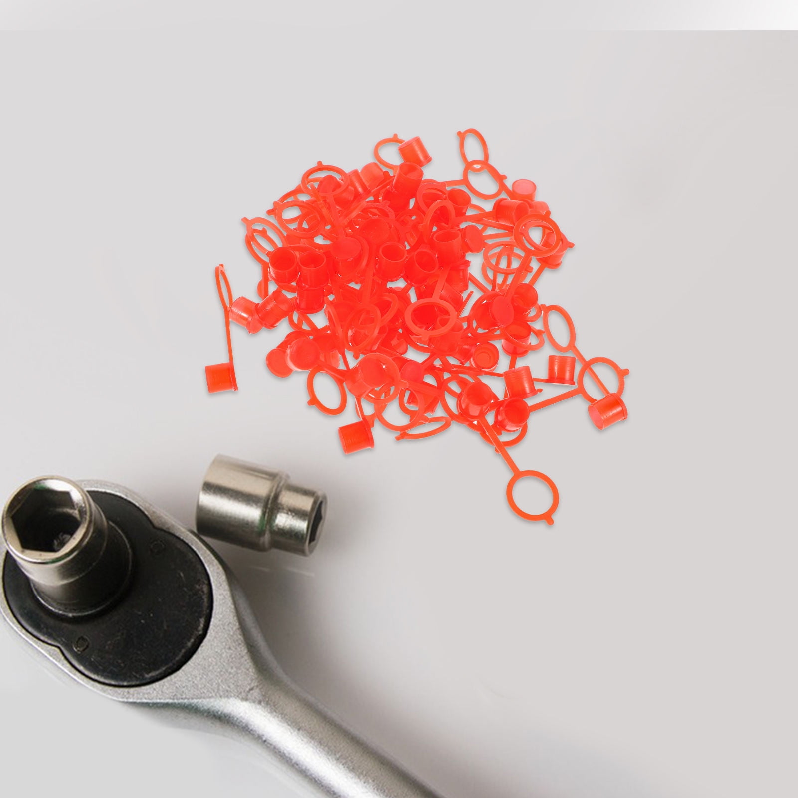 WASHWEPE 200Pcs Brake Bleeder Adapter Cap Plastic Protective for ...