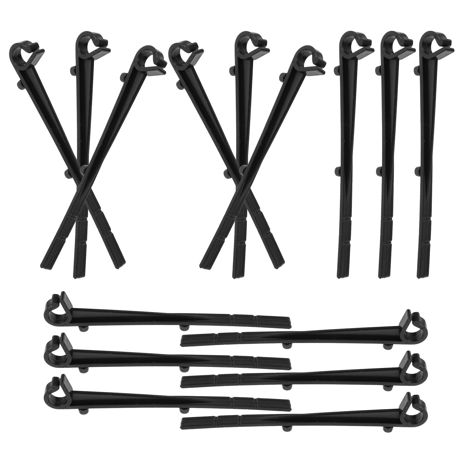 WASHWEPE 20Pcs Gutter Guard Clip for Hidden Gutter Hangers Black ...