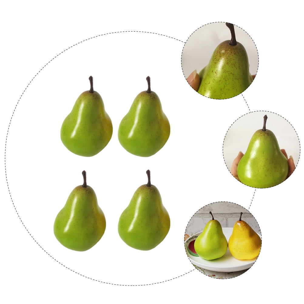 WASHWEPE 25Pack Pear-shaped Realistic Fruit Prop Foams Material For ...