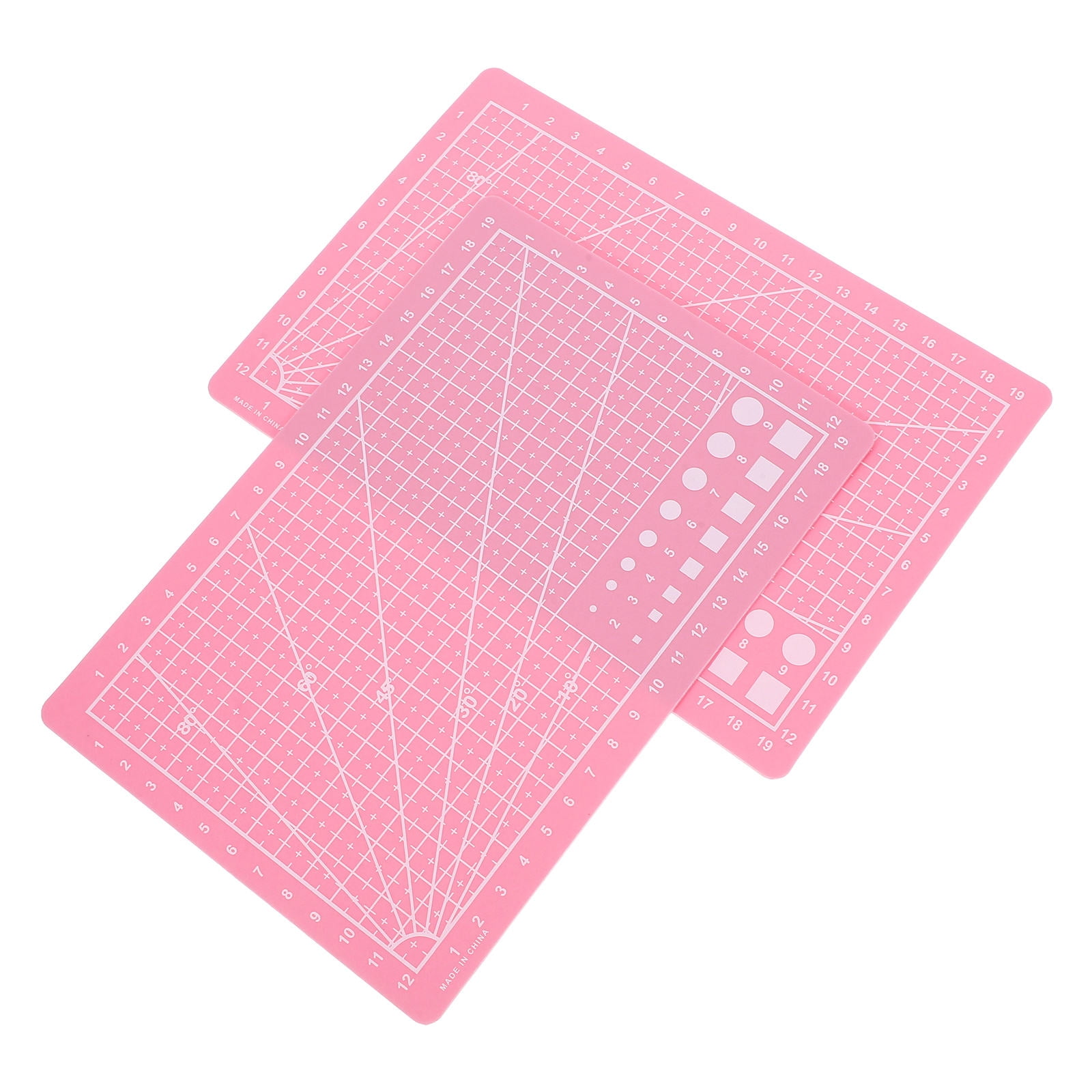WASHWEPE 2Pcs Engraving Art Mat Pink A5 with Precision Engraved Lines ...