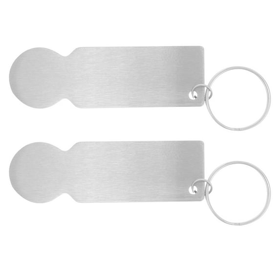 WASHWEPE 2Pcs Portable Universal Shopping Trolley Token Pendant for ...