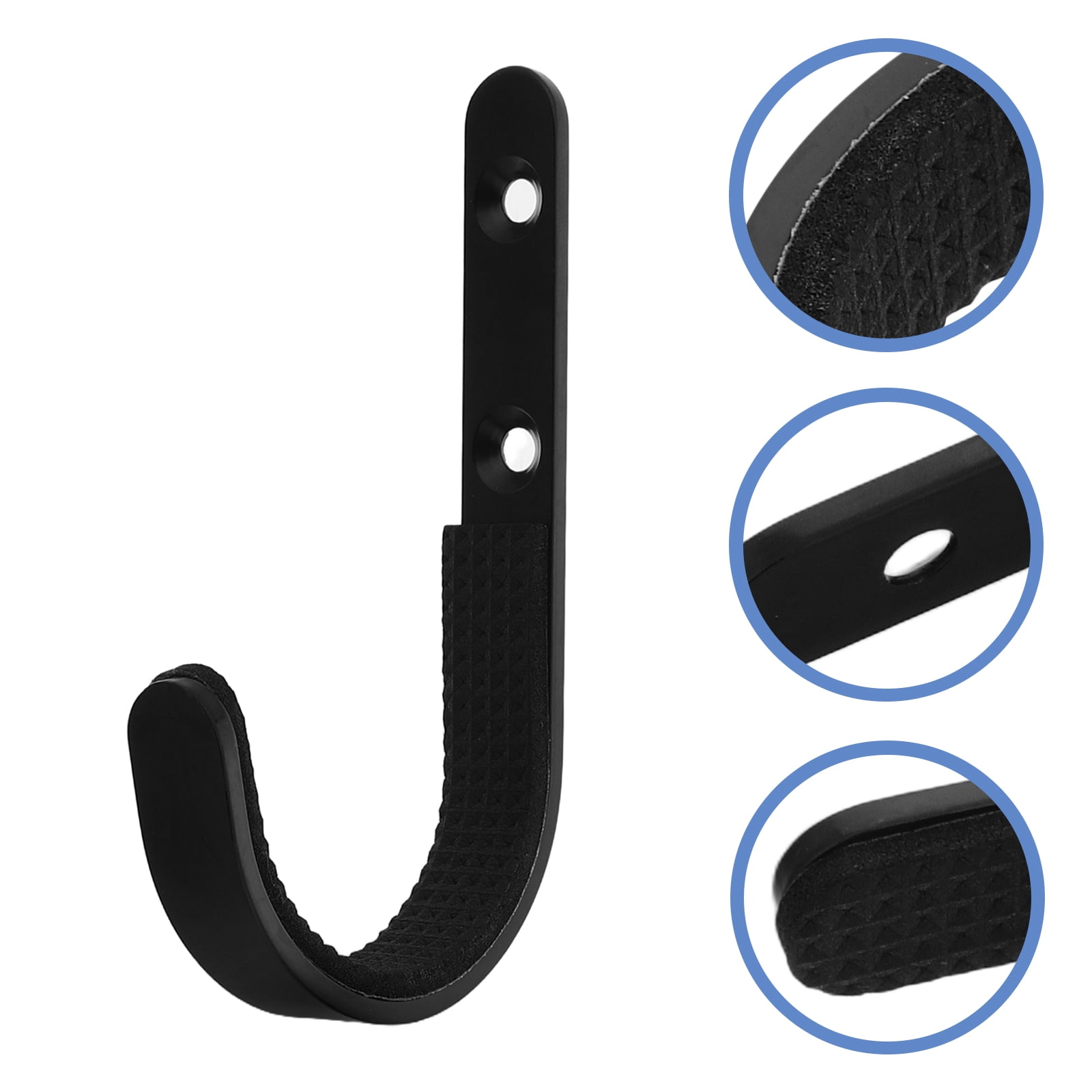 WASHWEPE 2Set Rope Hooks Black For Garden Tool Organizer And Garage ...