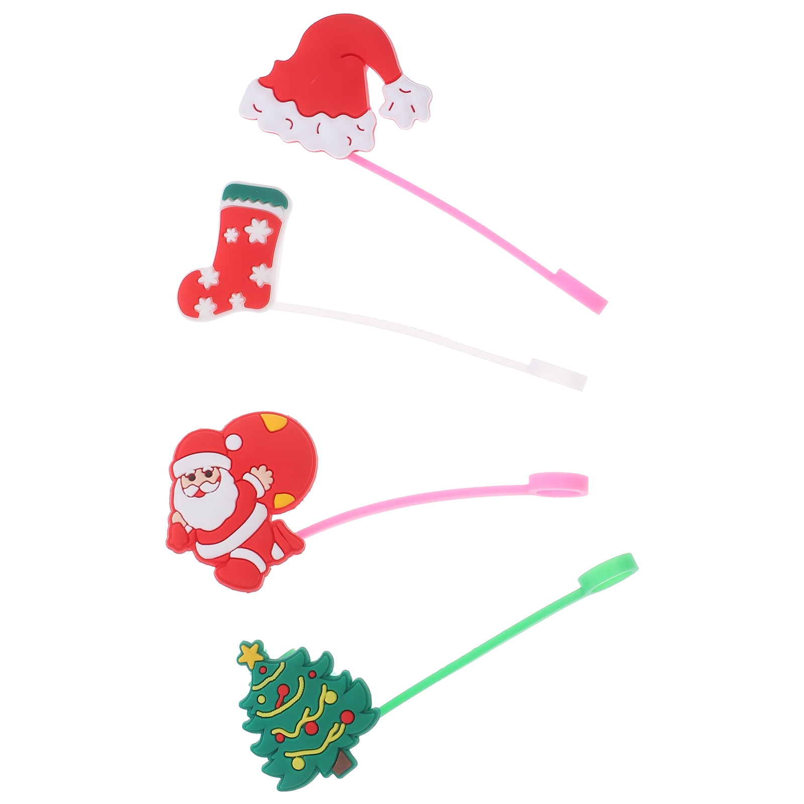 WASHWEPE 4Pcs Drinking Straw Caps for Children and Families in Assorted ...