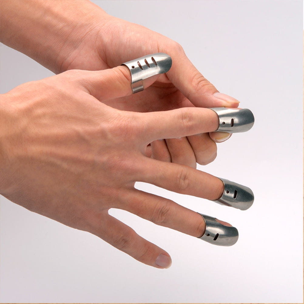 WASHWEPE Adjustable Fit Finger Protectors 4Pcs for Women Meat Cutting ...