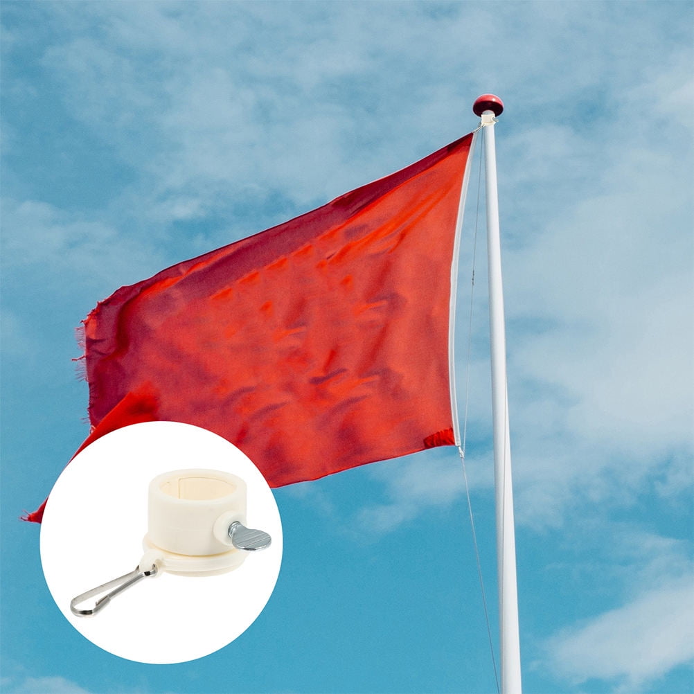 WASHWEPE Flag Pole Rings White 4Pcs 1.5x1.5x1.2In - Walmart.com