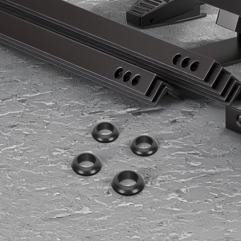 WASHWEPE 50Pcs Drying Rod Hole Cover Black Rubber Anti Slip Pole ...