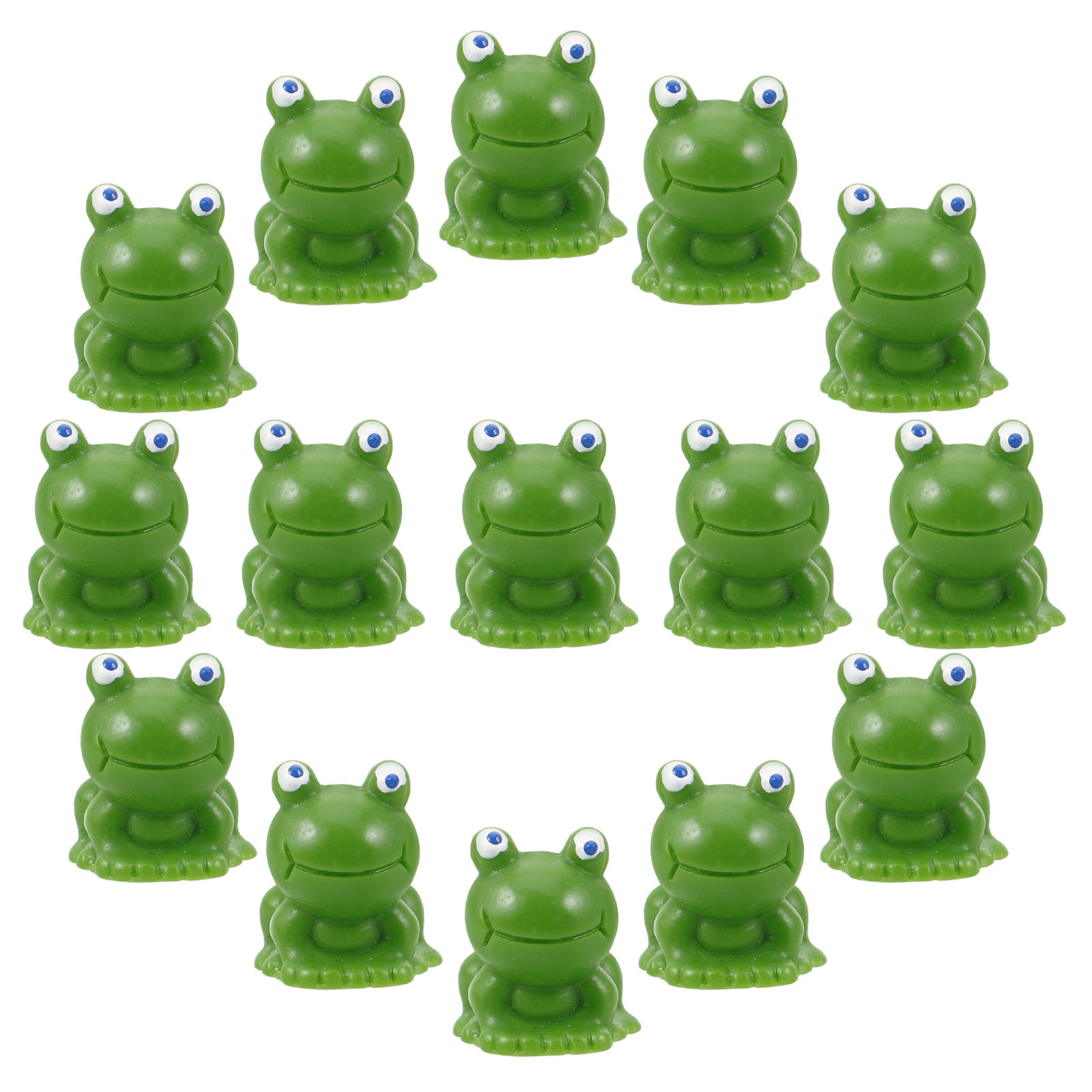 WASHWEPE 50Pcs Miniature Frog Figurines Resin Animal Decorations for ...