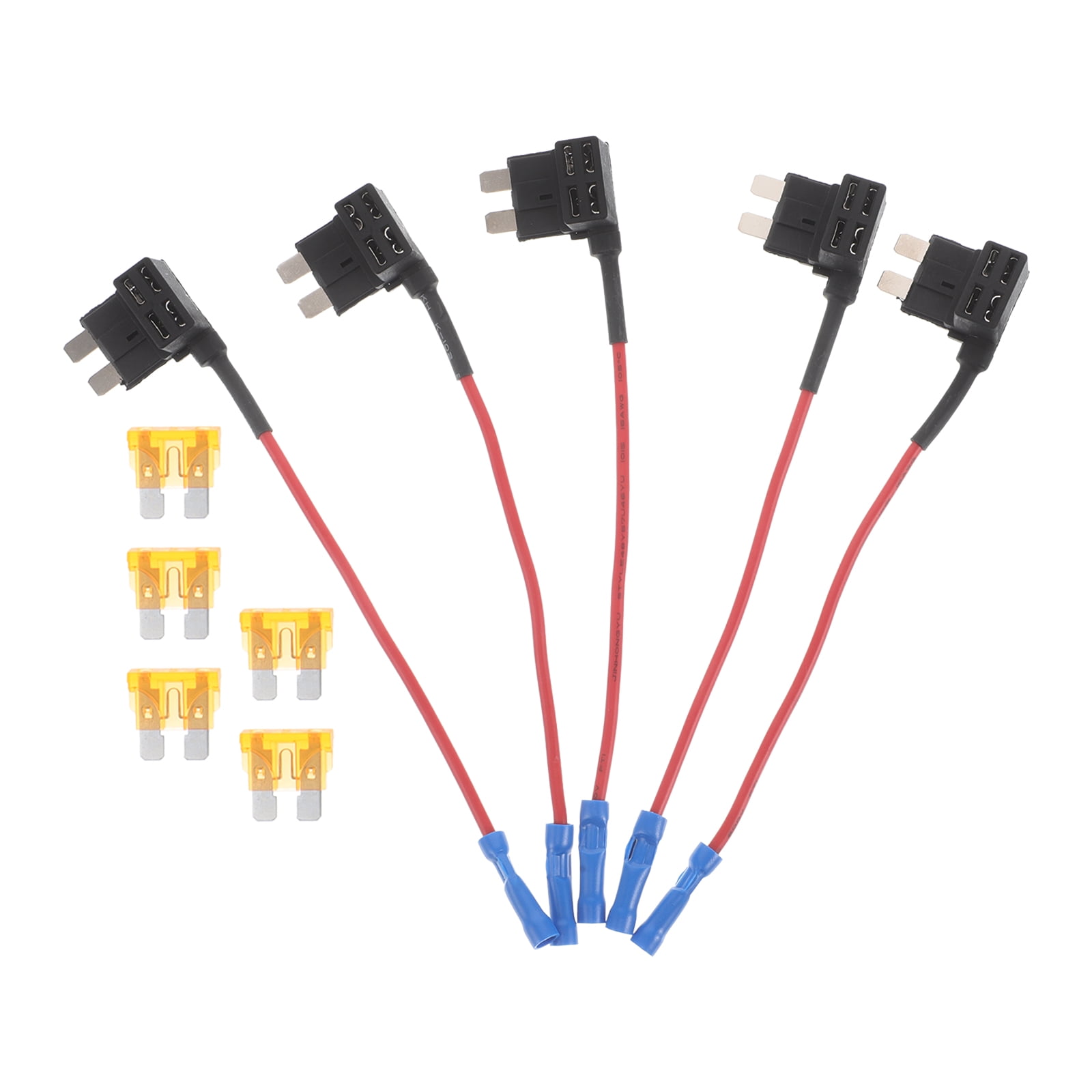 WASHWEPE 5Pcs 1.80X0.71X0.20In Plastic Jumper For Car Electrical System ...