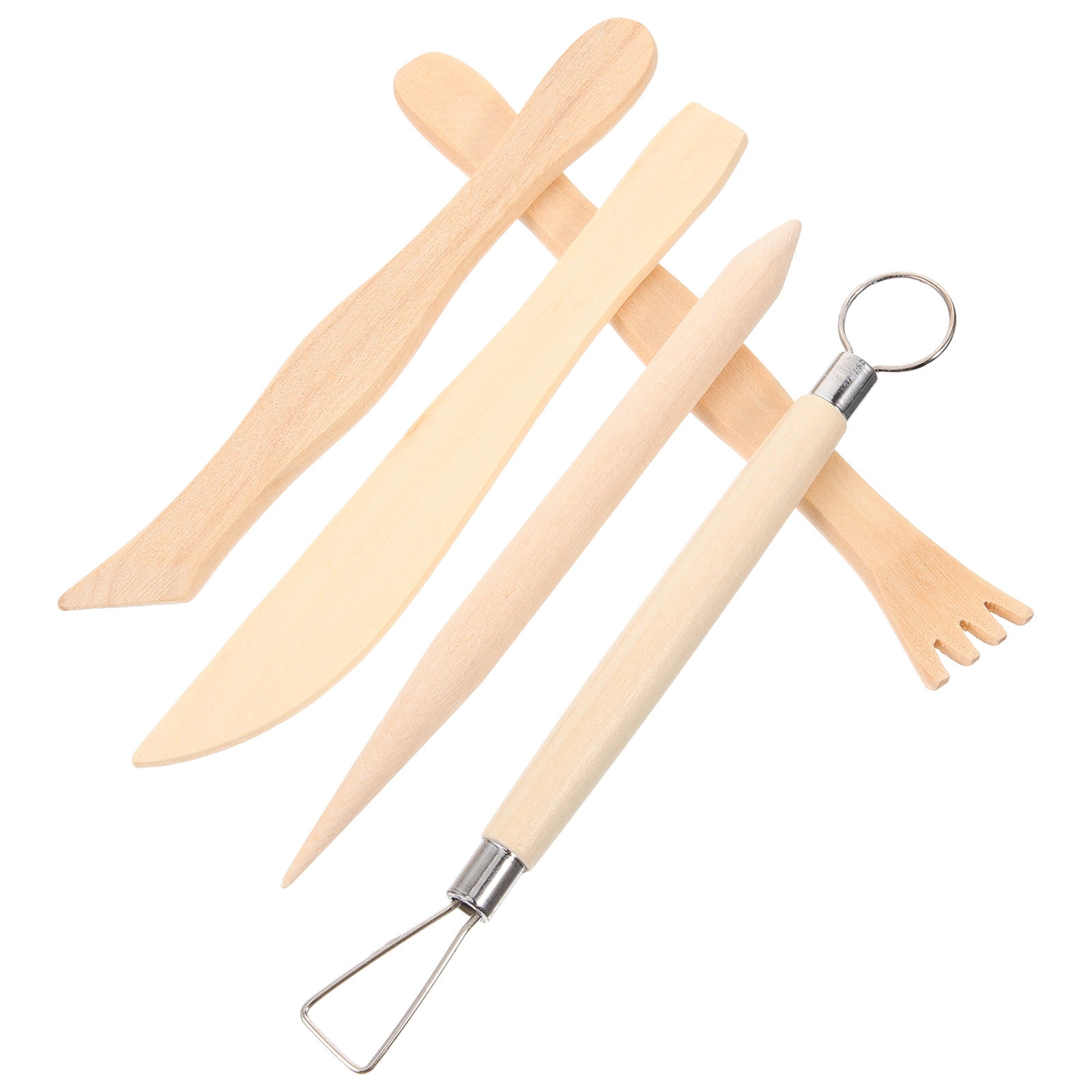 WASHWEPE 5Pcs Clay Sculpture Tools for Beginners and Experts Double ...
