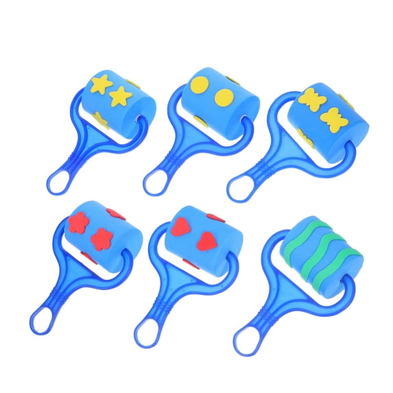 WASHWEPE 6pcs Drawing Roller Graffiti Tools For Fun Diy Stamp Rollers ...