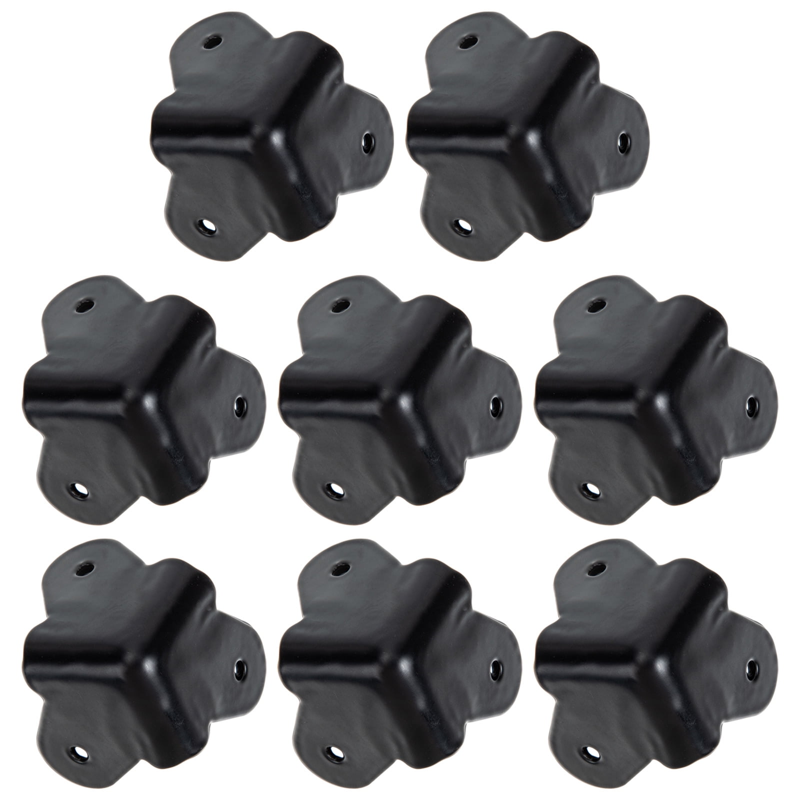WASHWEPE 8Pack Black Iron Speaker Corner Protectors for Speaker and ...