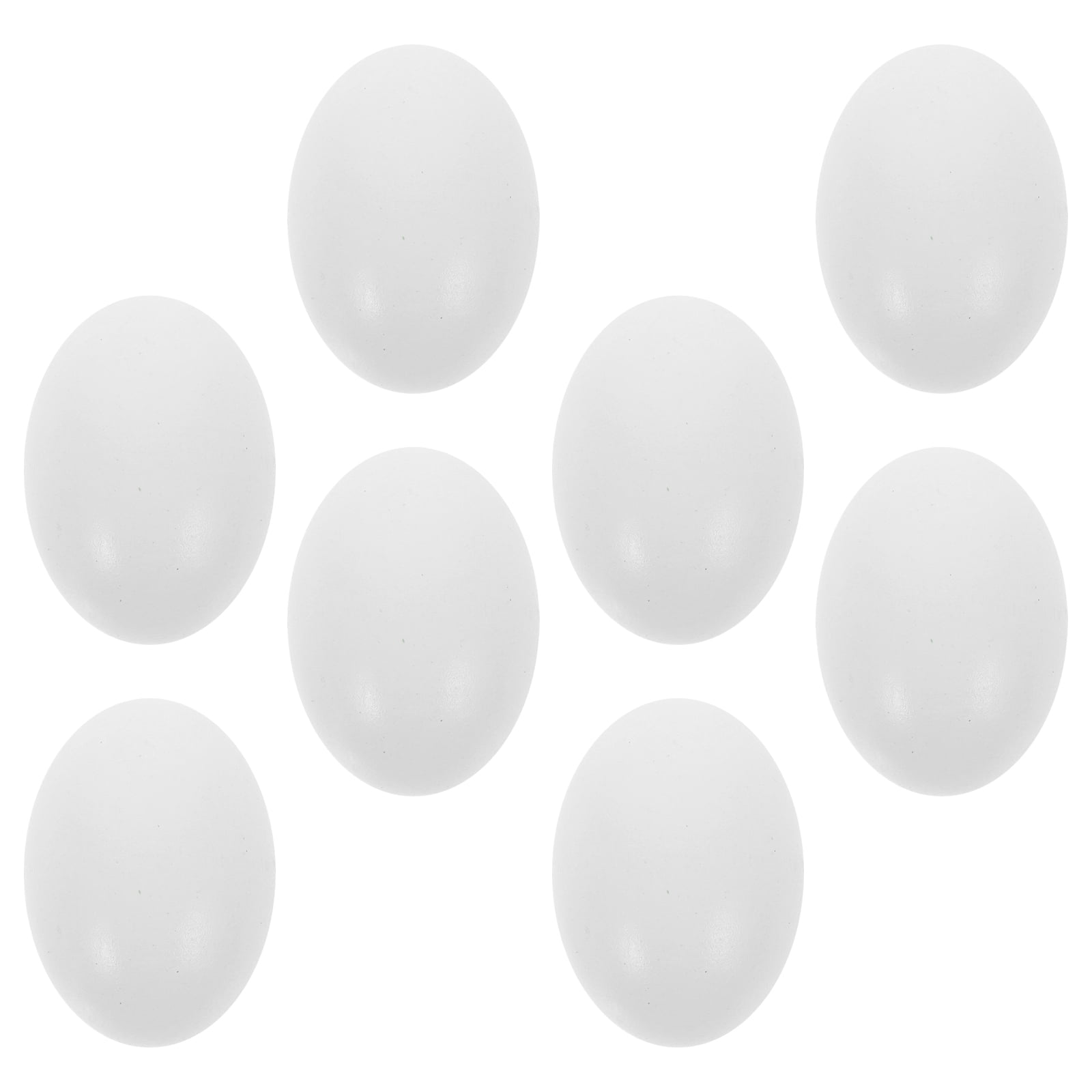WASHWEPE 8Pcs Artificial Eggs for Chicken Training Realistic Faux Fake ...