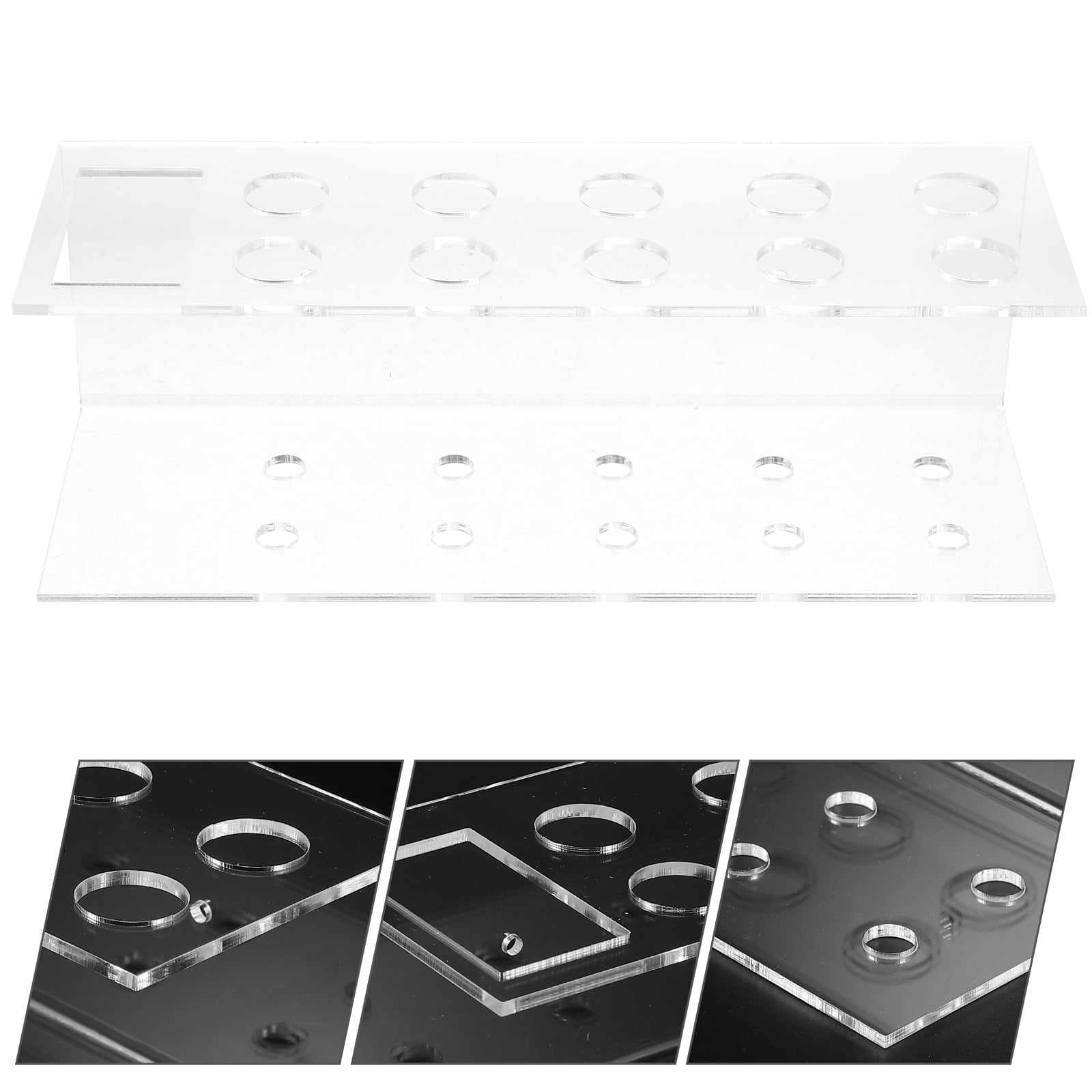 WASHWEPE Acrylic Markers Holder 1Pcs for Office Stationery Transparent ...