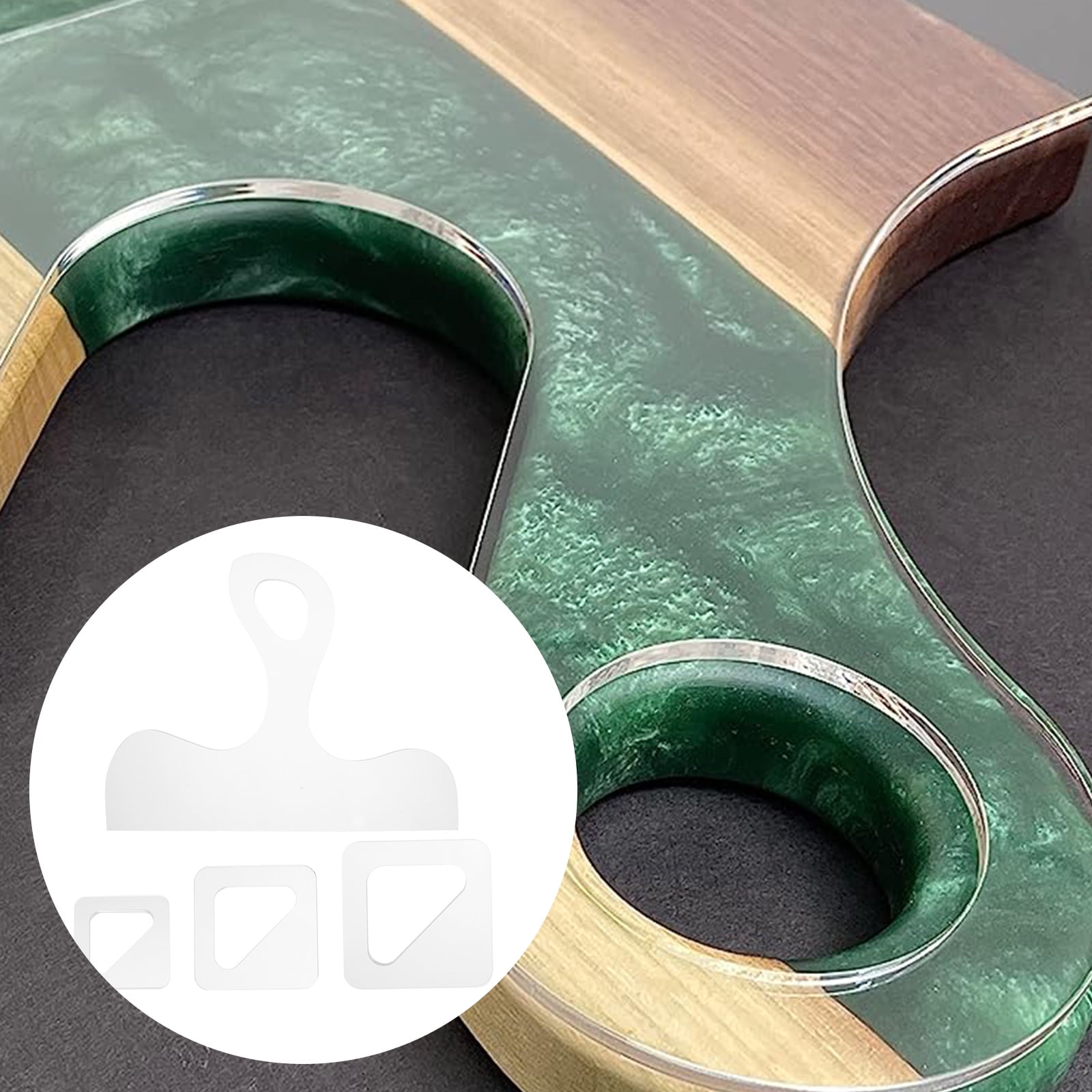 WASHWEPE Acrylic Template for Routing Charcuterie Board Handle Jig 4Pcs ...