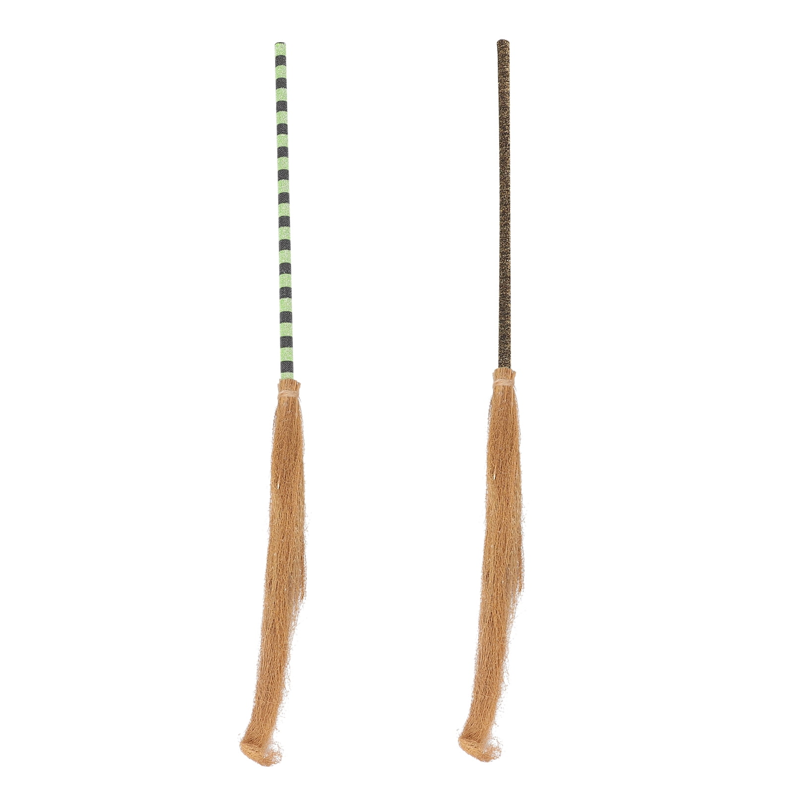 WASHWEPE Broom 2Pcs for Witches and Cosplay in 11.8x1.4in Plastic and ...