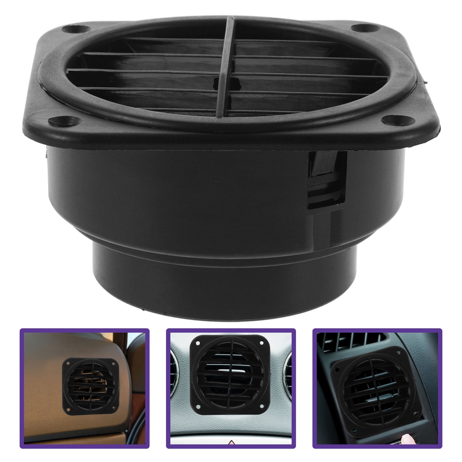 WASHWEPE Car Air Vent Accessories Car Heater Vent Outlet Black Abs ...