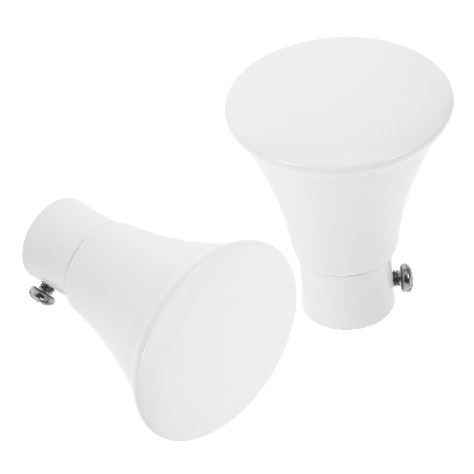 WASHWEPE Curtain Rod End Caps Classic Style 2Pcs in 2.8x2.4x2.4in for ...