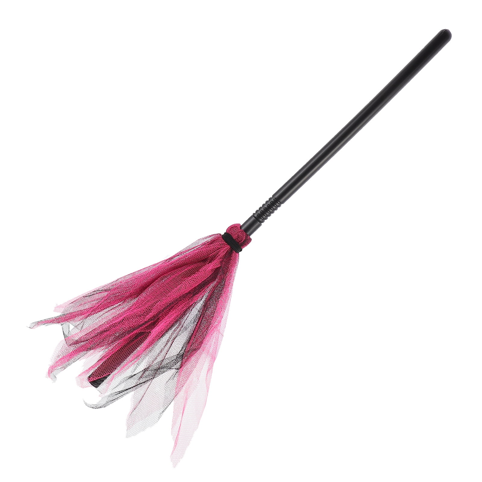 WASHWEPE Decor Indoor Tiny Broom Red Plastic Mesh 65x2.4in Design 1 Set ...