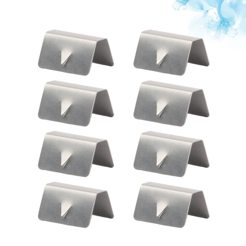 WASHWEPE Deflector Clips 8 Pcs Silver Stainless Steel for Car Wind ...